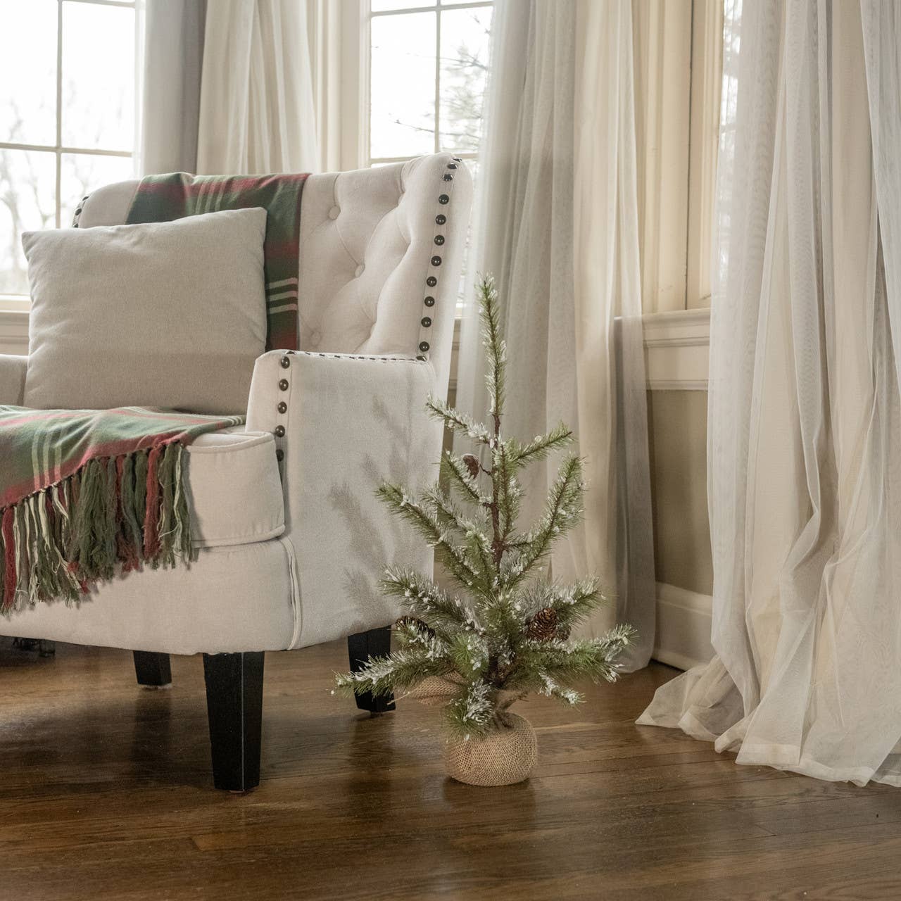 2' SNOWY PINE TREE – Jamie Lynn Home